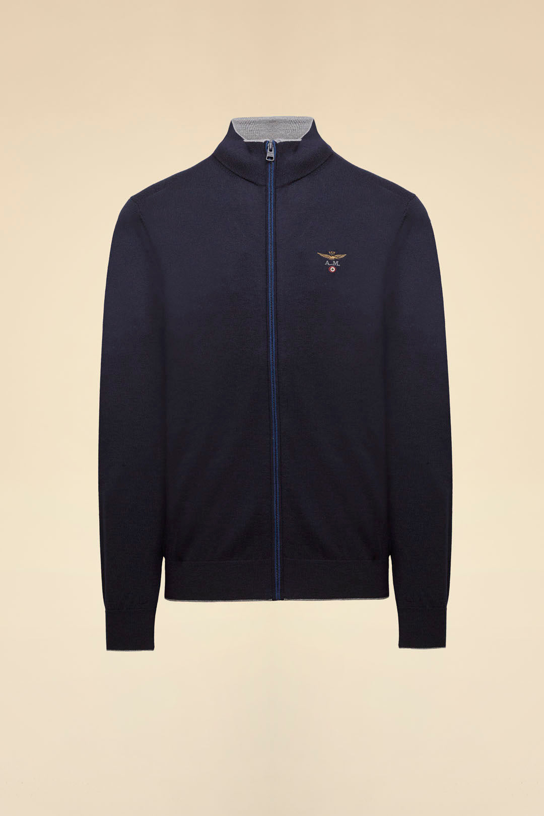 Aeronautica cardigan MA1569 merino navy